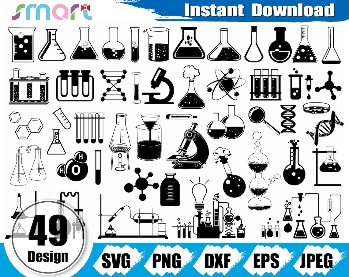 Chemistry SVG Bundlescience Svgtest Tube Svgteacher | Etsy
