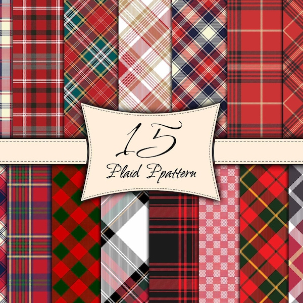 Red Plaid - Etsy