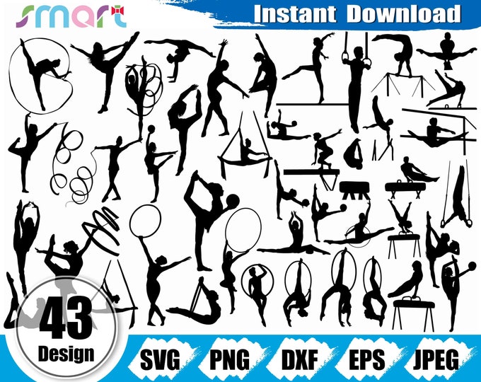 Gymnastics SVG, Gymnast Cut File, Dance Svg Cut Files, Svg File Svg for ...