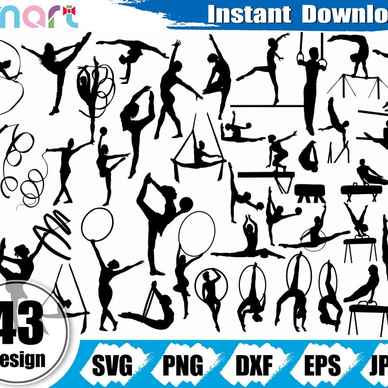 Gymnast Svg - Etsy