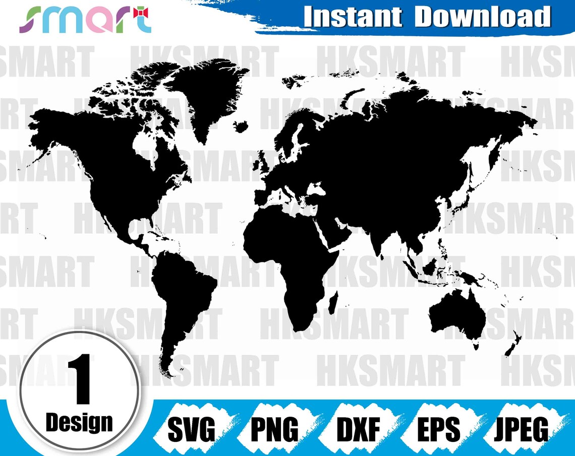 Word Map Svg Bundlemap Svgword Map Clipart Vector Svg Png | Etsy