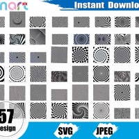 Optical Illusion Design 3 DXF & SVG - Etsy