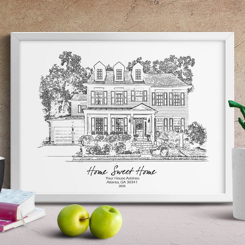 Draw Photo of House - Etsy UK