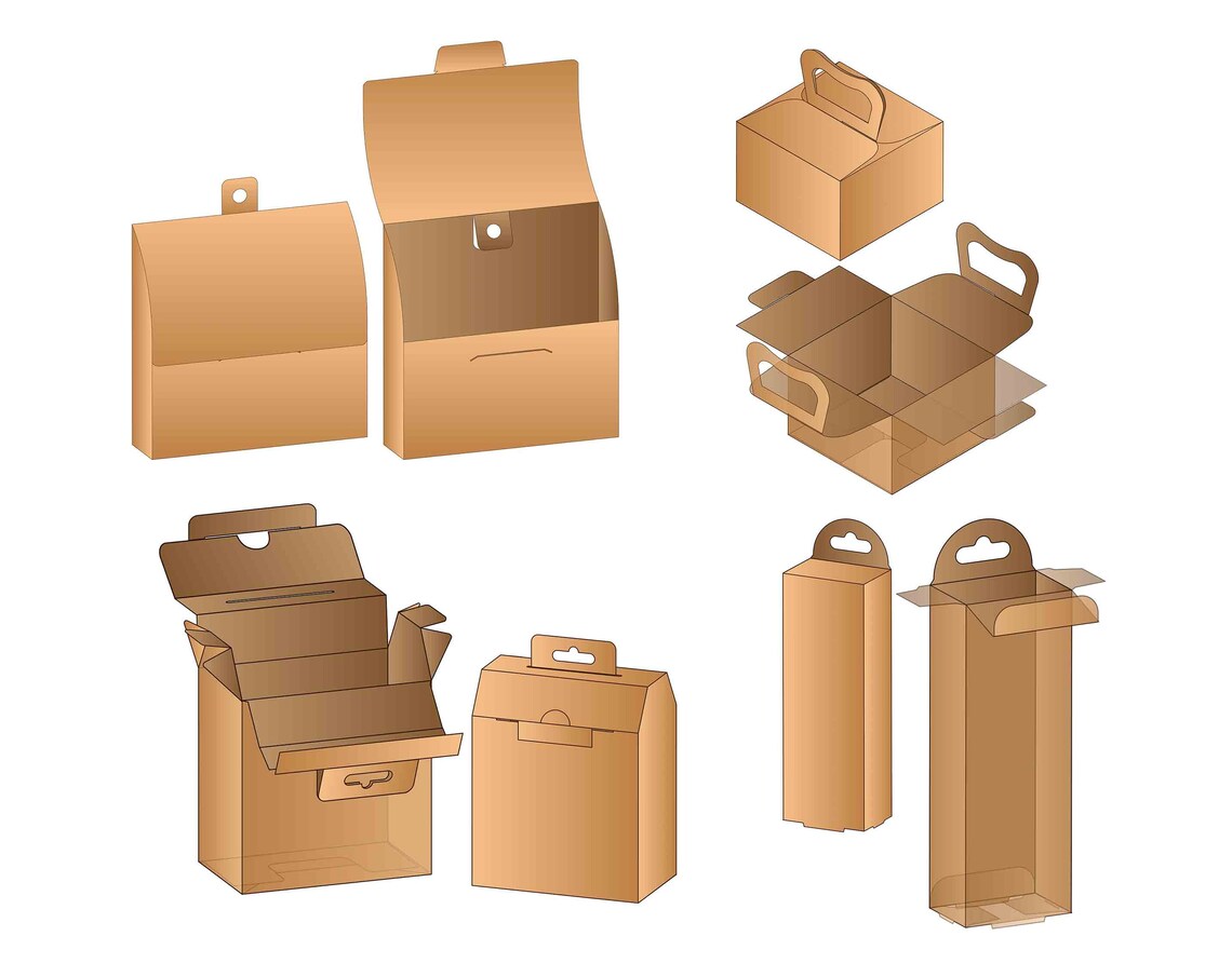 File Box Svg, File Bag Svg, Box Template Svg Bundle, Drawer Box Svg ...