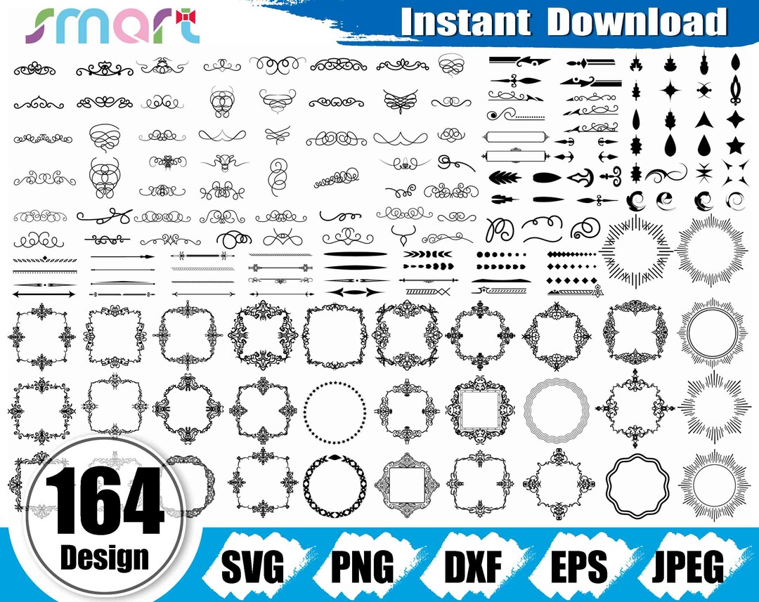 Wreath Svg Bundle Frame Svg Wave Border Svg Wave Separator Svg Wreath