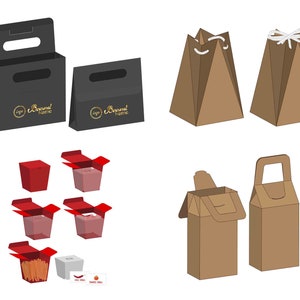 French Fries Box Svg, Box Template Svg, Drawer Box Svg, Paper Bag Svg ...