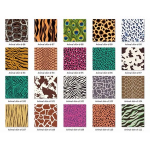 Animal Skin Textures Digital Paper: Leopard, Tiger, Giraffe, Snake ...
