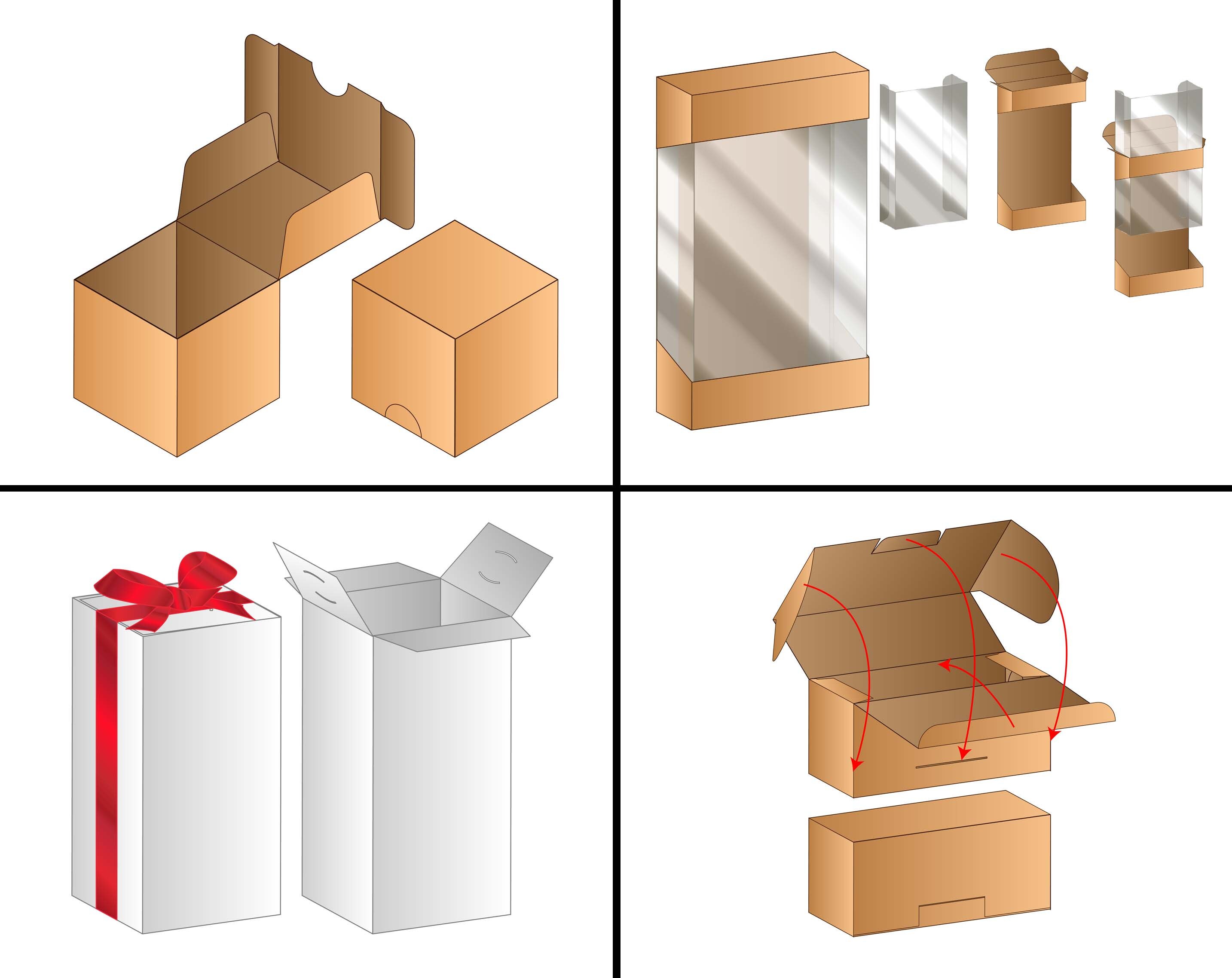 File Bag Svg, Box Template Svg Bundle, Drawer Box Svg, Paper Bag Svg ...