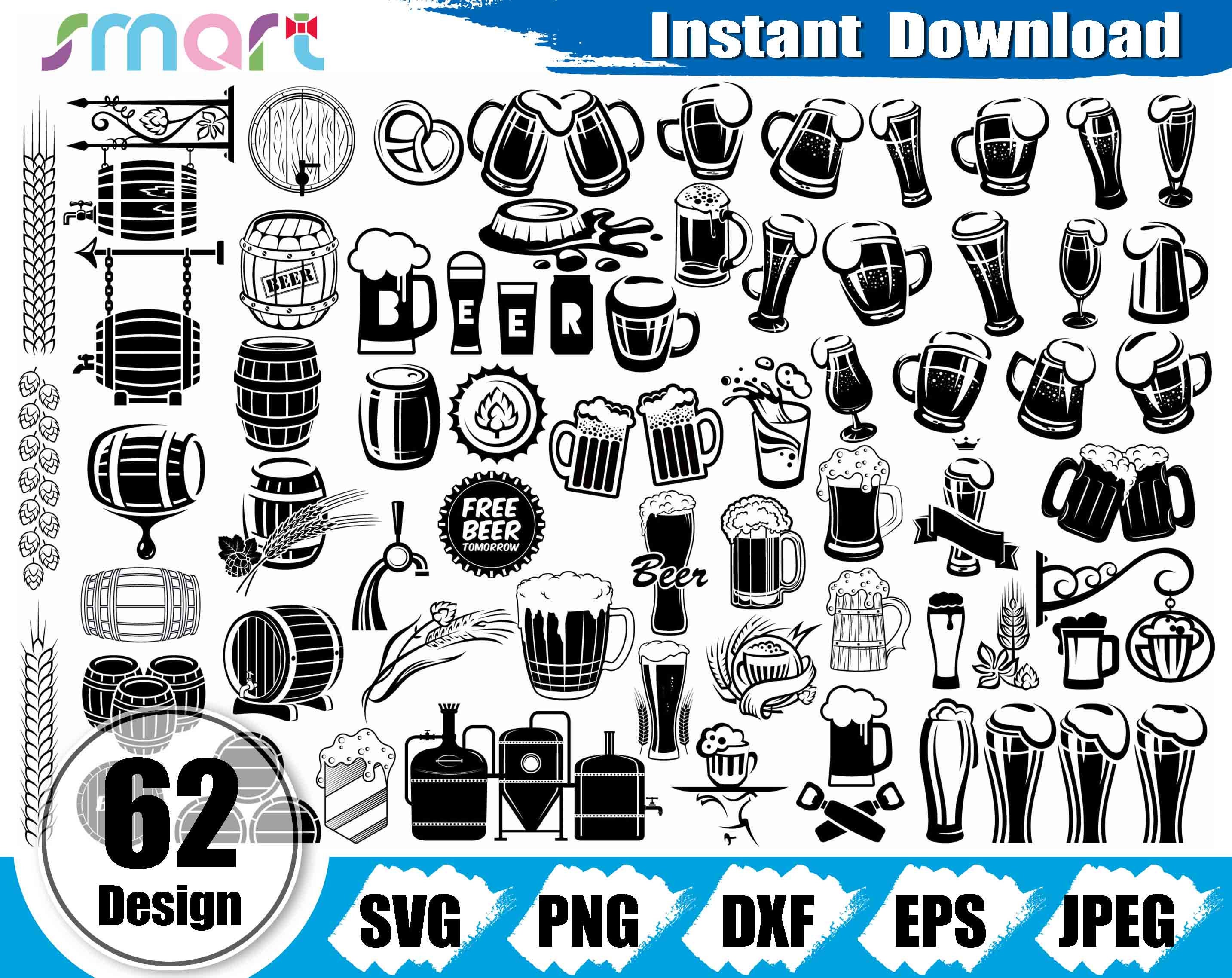 Bierpul Svg Bundel, Beer Cup svg, Beer svg, Beer Keg svg, Beer Bottle ...