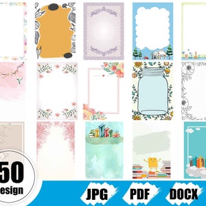 Spring Letter Paper Background, Invitation Background Paper, PDF Word ...