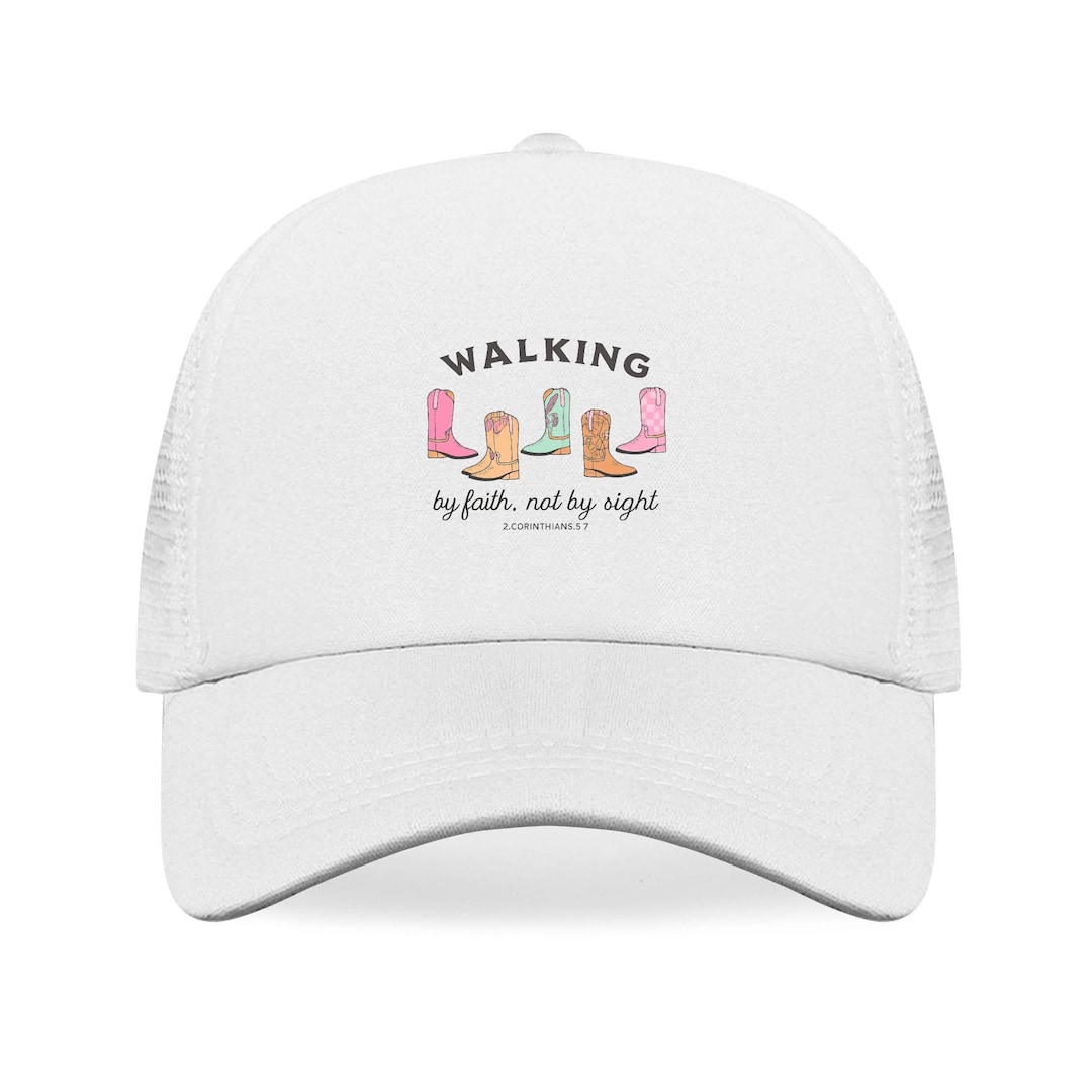 Bible Verse Trucker Hat – Christian Mesh Baseball Cap, Faith Scripture ...