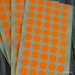 Mini Neon Orange Circle Stickers 1cm Circle Label Sticker Seals 200 ...