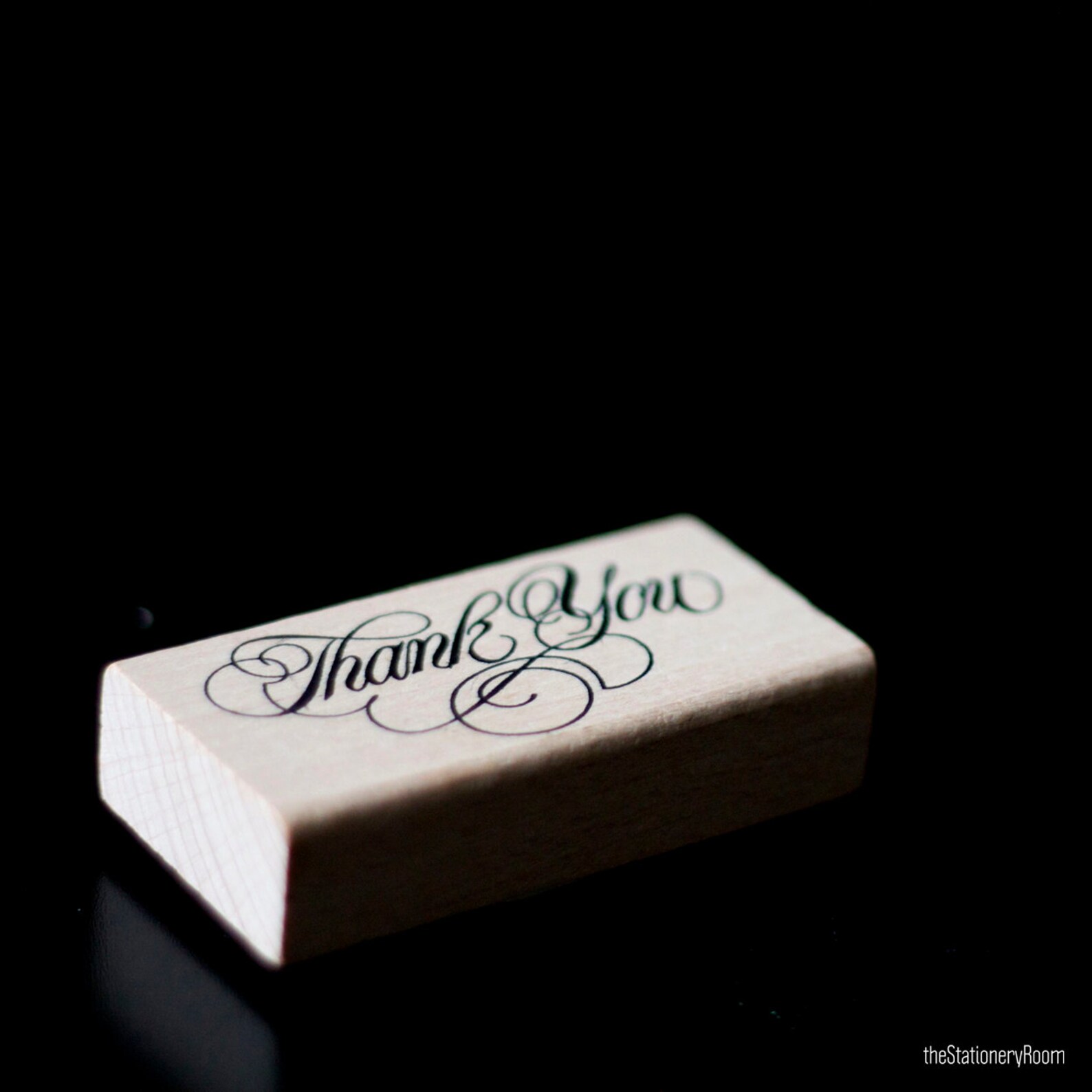 Thank You Medium Calligraphy Script Font Wooden Rubber Thank - Etsy