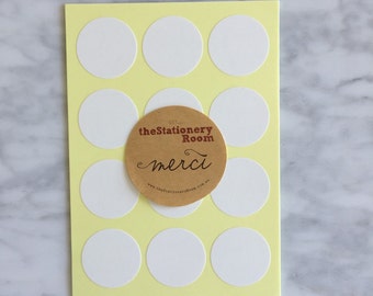 Patterned Kraft Paper Seal Stickers 3cm Round Label Sticker | Etsy