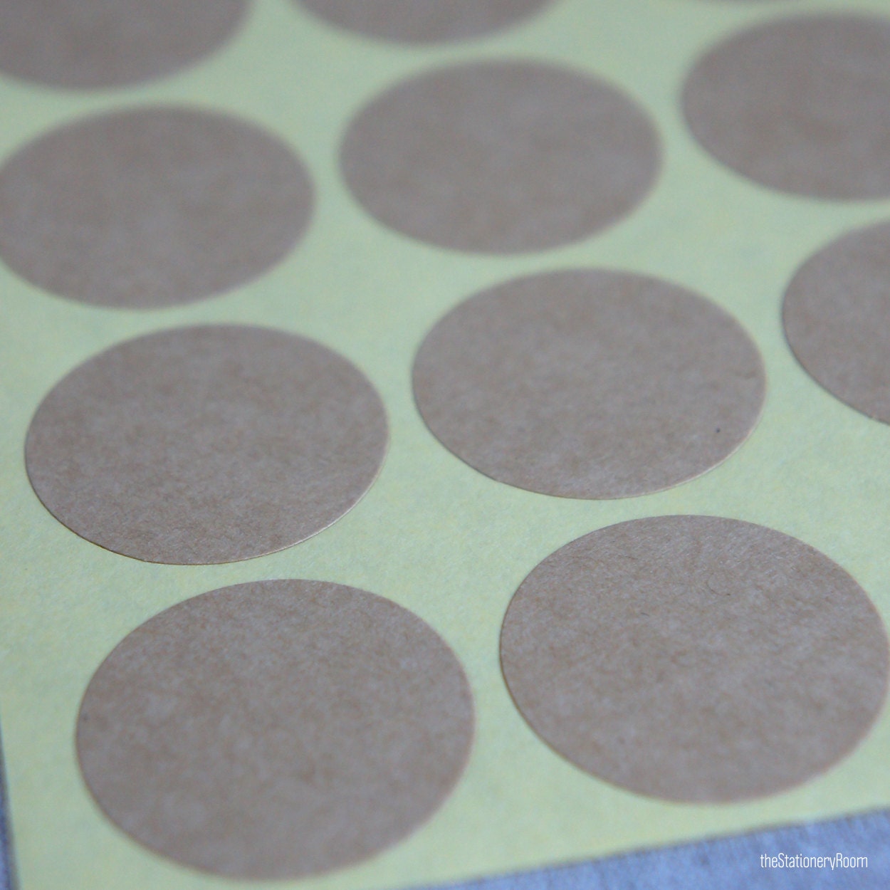 Kraft Paper Seal Stickers 3cm Round Label Sticker Seals 72 - Etsy