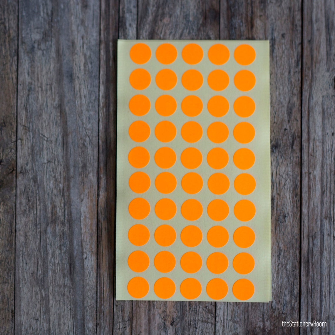 Mini Neon Orange Circle Stickers 1cm Circle Label Sticker Seals 200 ...