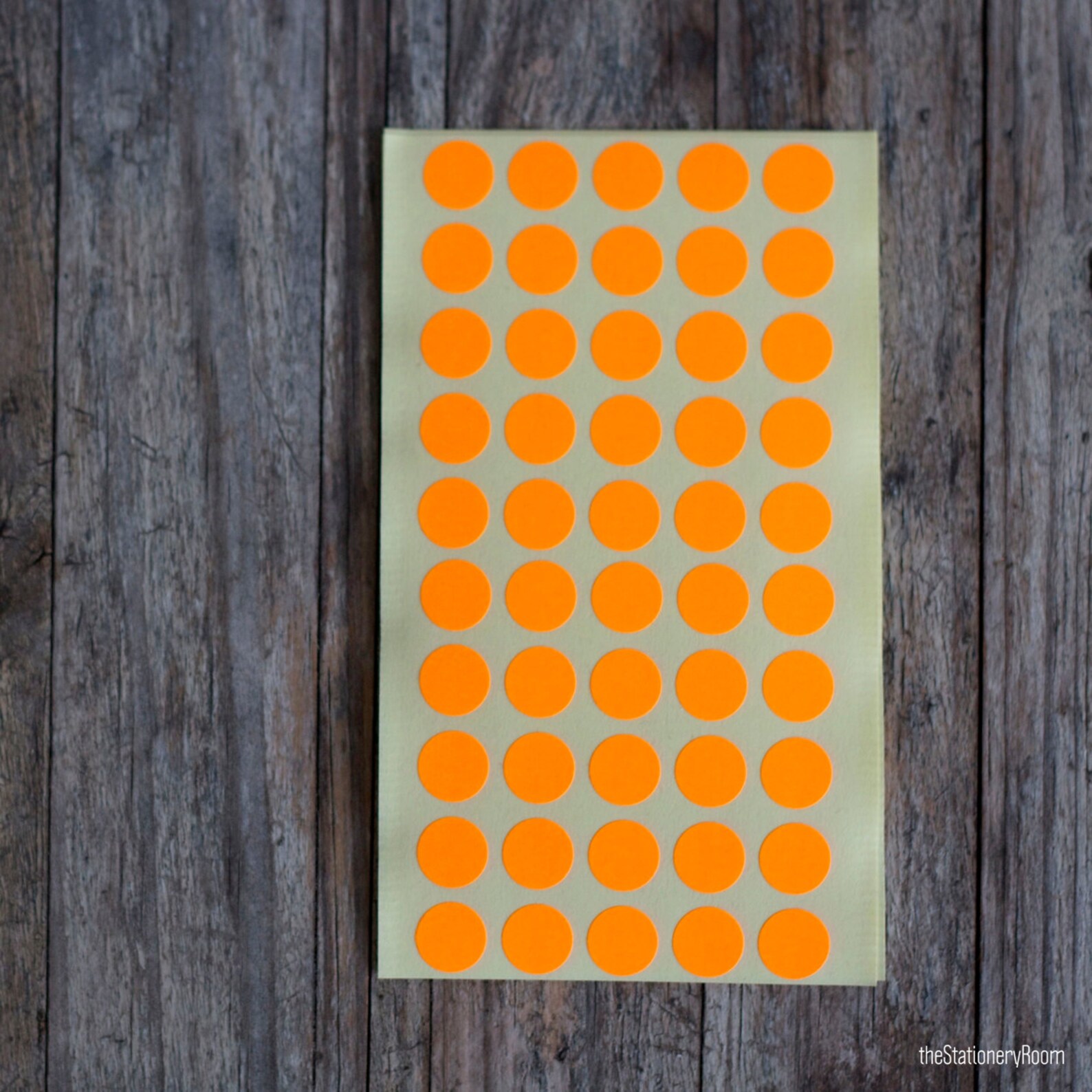 Mini Neon Orange Circle Stickers 1cm Circle Label Sticker Seals 200 ...