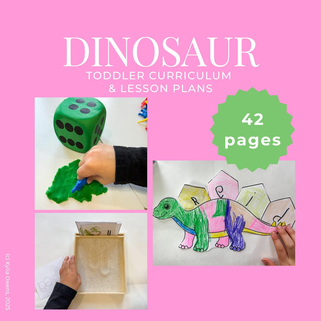 Dinosaur Fossil Toddler Curriculum Lesson Plans Montessori Toddler Cut ...