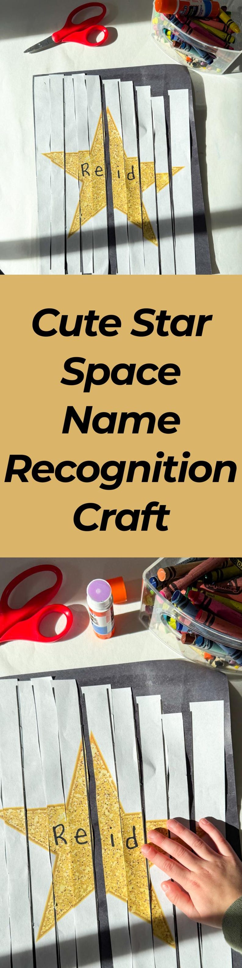 Star Name Craft Activity 2-3 Year Olds Toddler Art Kit Space Theme Door ...