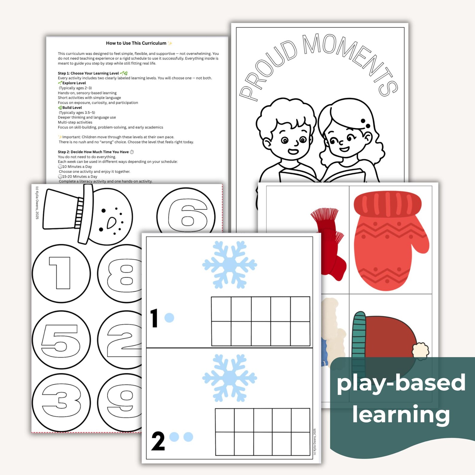 Homeschool Preschool Curriculum Lesson Plans January Art Winter ...