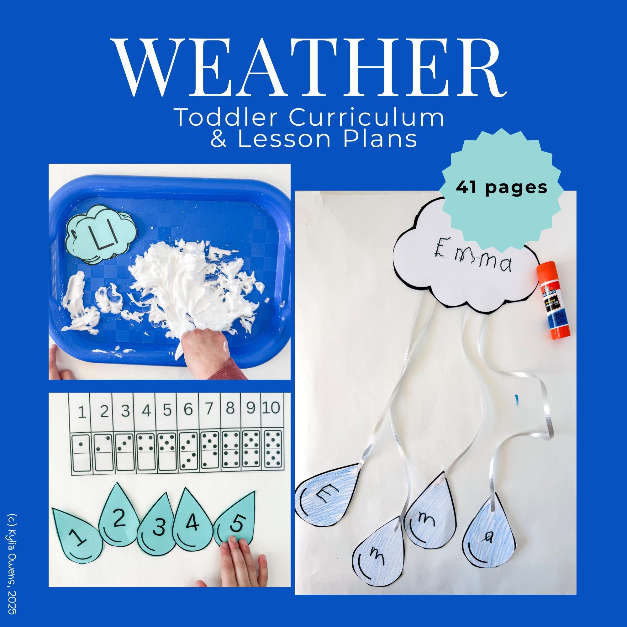 Weather Activities Toddler Homeschool Curriculum 2-3 Year Olds ...
