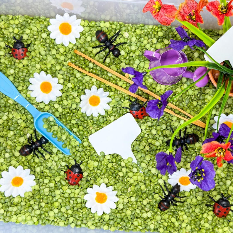 Spring Flower Sensory Bin Theme Toddler Activity Play Based Birthday ...
