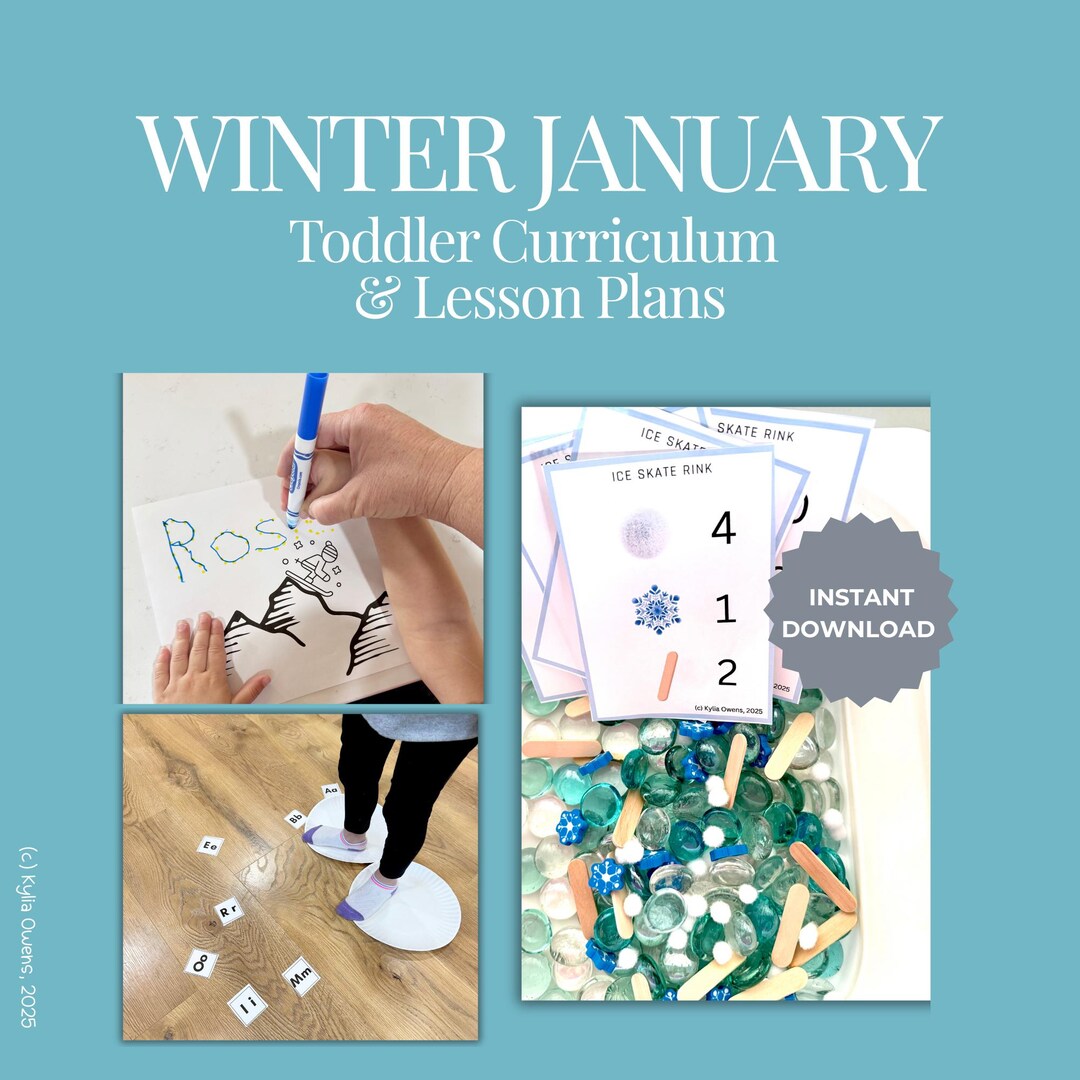 Lesson Plans January Winter Toddler Homeschool Curriculum Preschool ...