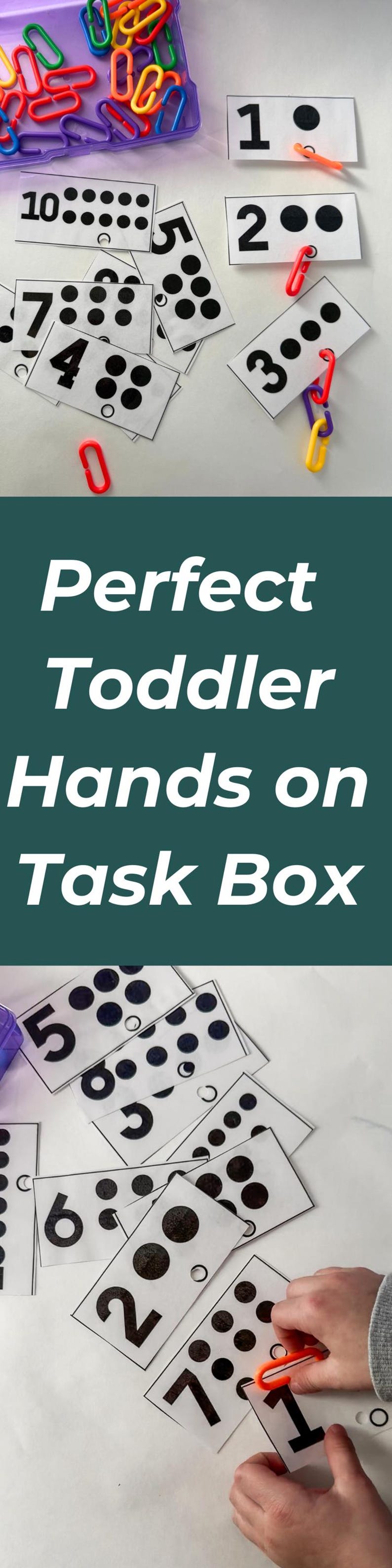 Counting 1-10 Activity Math Task Box Morning Bins Toddler Number Sense ...