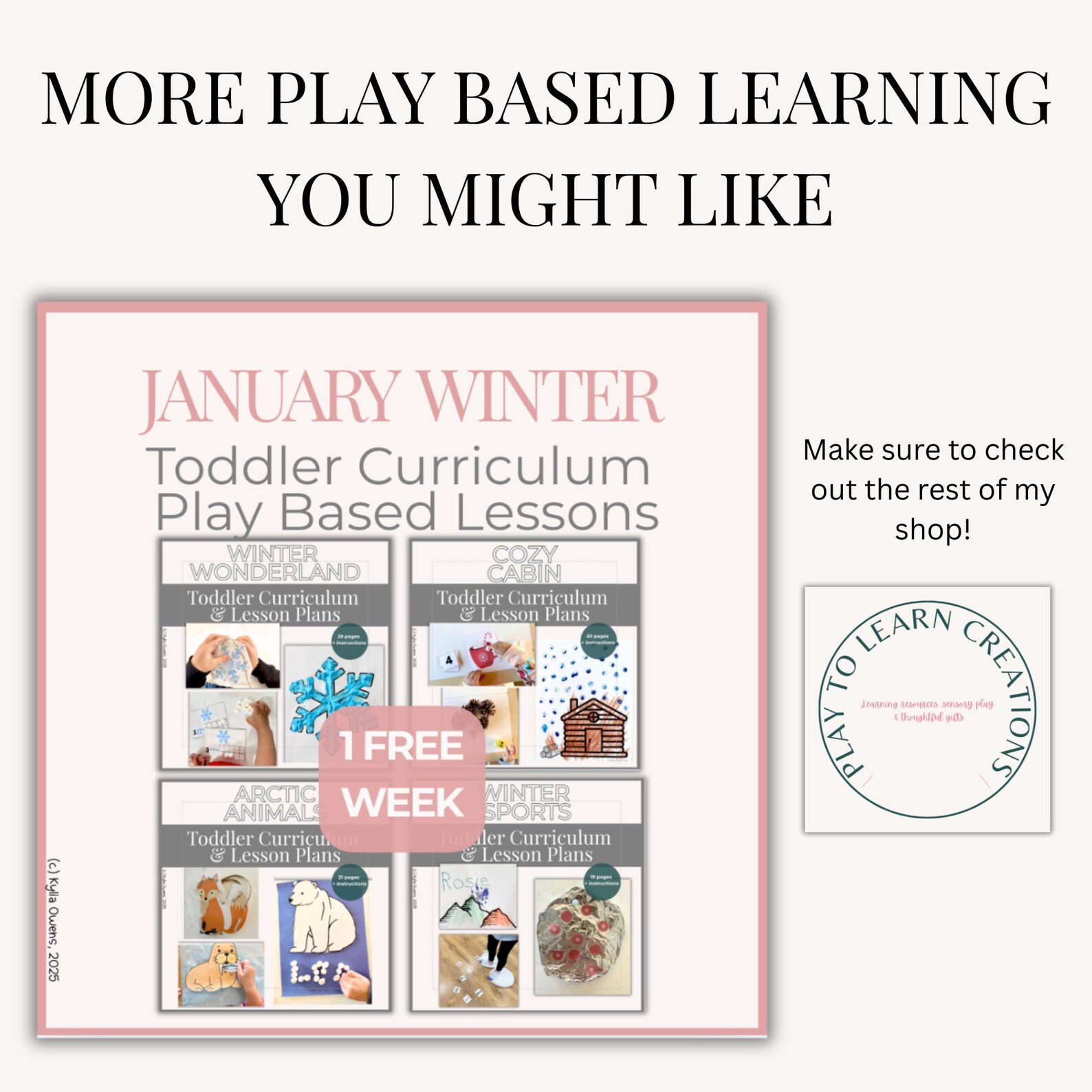Winter Toddler Curriculum Lesson Plans January Winter Wonderland ...