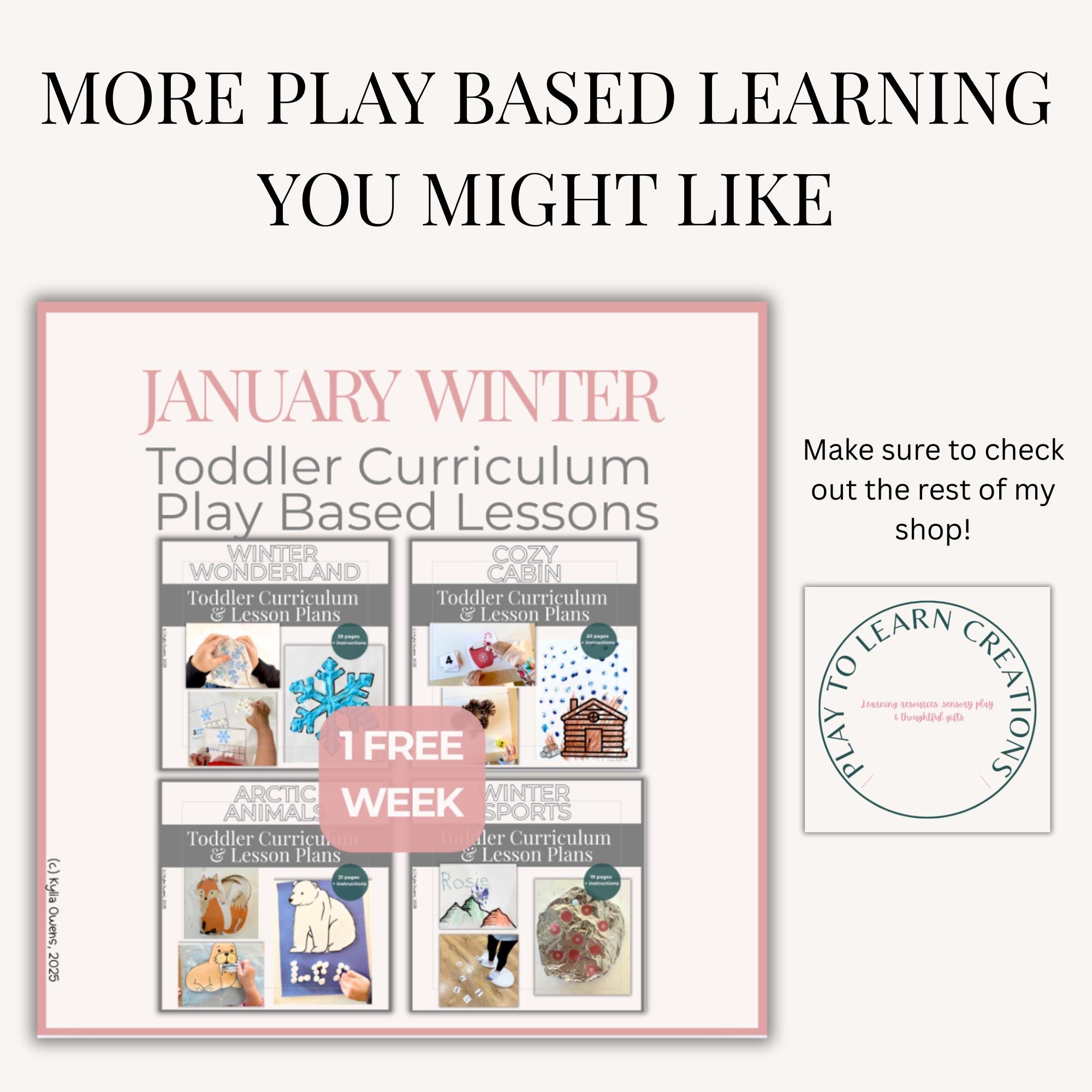 Winter Toddler Curriculum Lesson Plans January Winter Wonderland ...