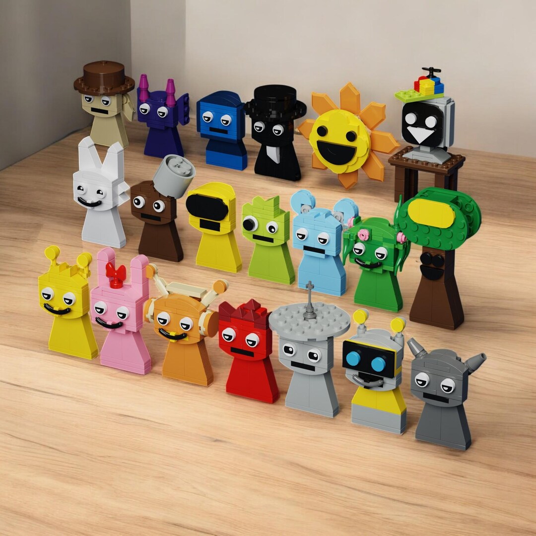 Sprunki Bricks Toy Horror Game, Music Game Incredibox Sprunki Figure ...