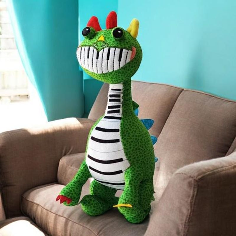 Pianosaurus Plush - Etsy