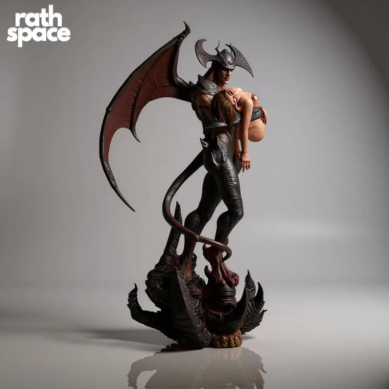 Devilman Amon and Sirene 3D Model STL | Fullsize Statue and Bust ...