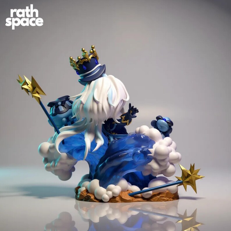 Furina Genshin Impact Chibi STL 3D Model | Hydro Archon Diorama ...