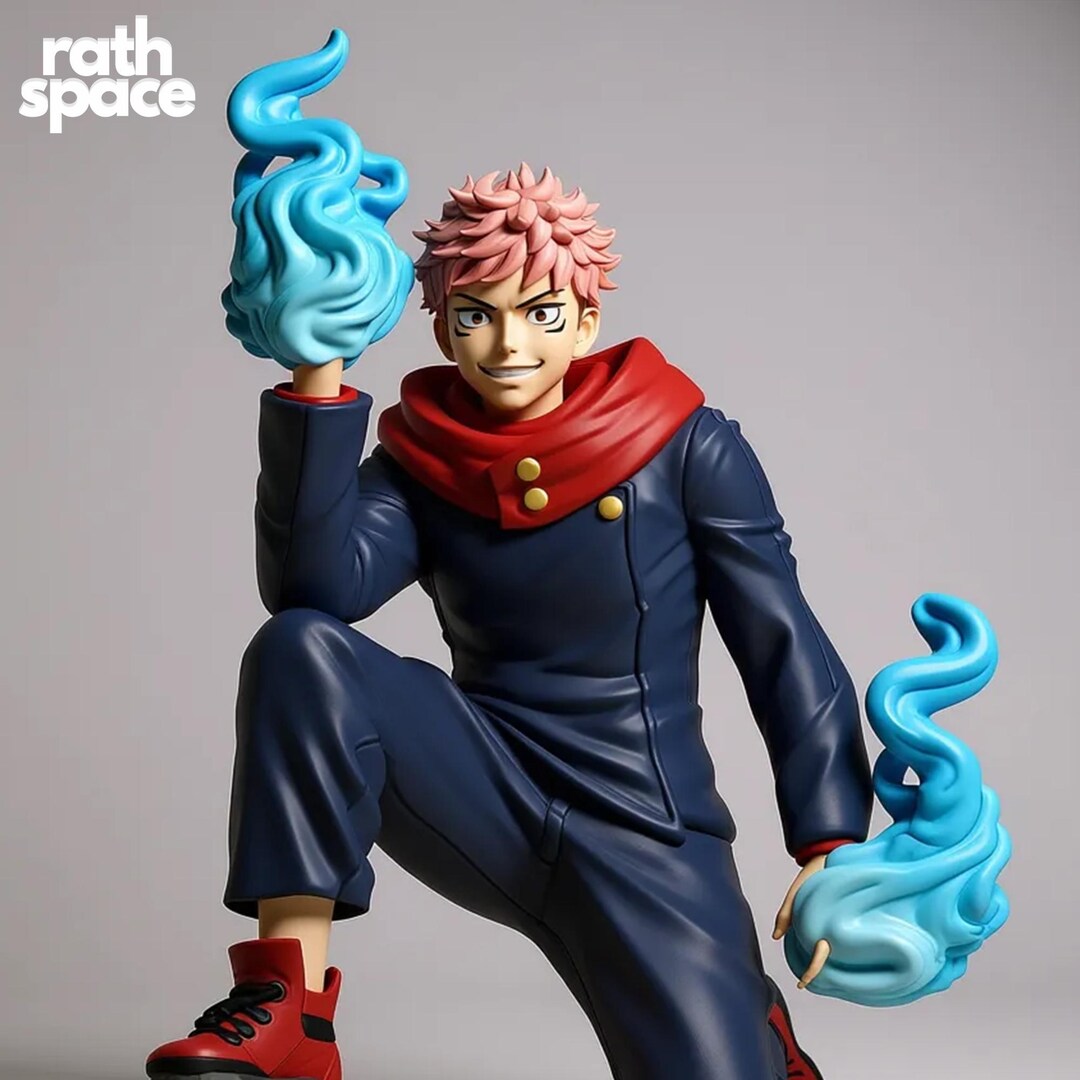 Itadori Yuji Jujutsu Kaisen STL 3D Model | Cursed Energy Fist | Non ...