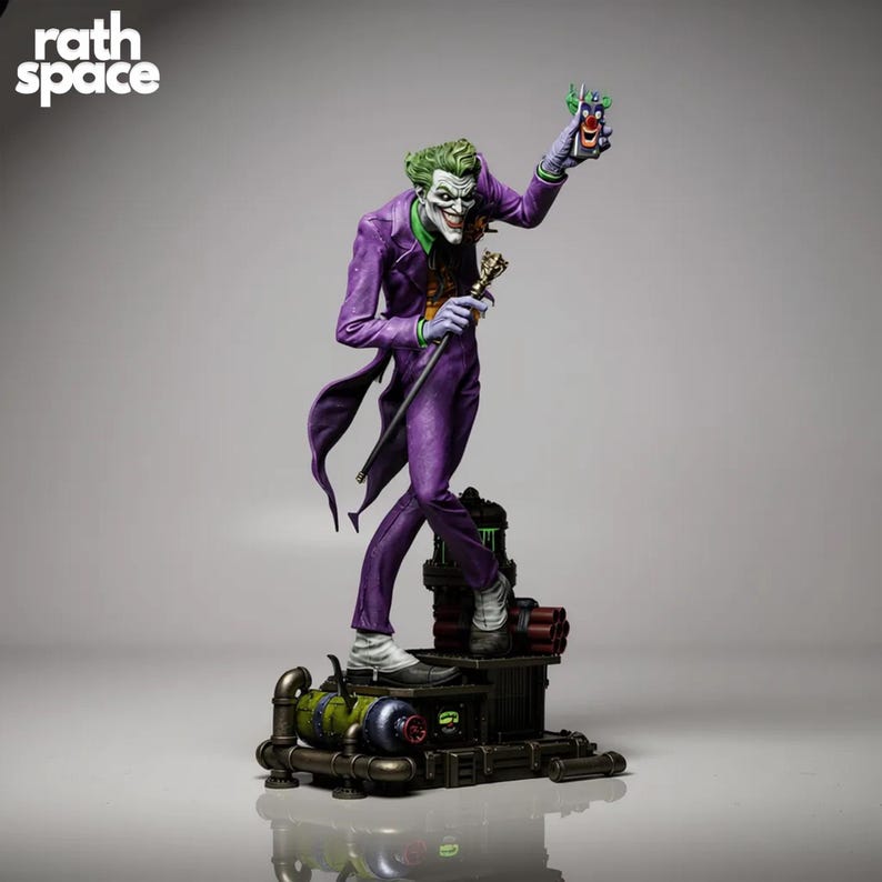 Crimson Clown Villain STL 1/6 Scale | Comic-inspired Statue | 383mm ...