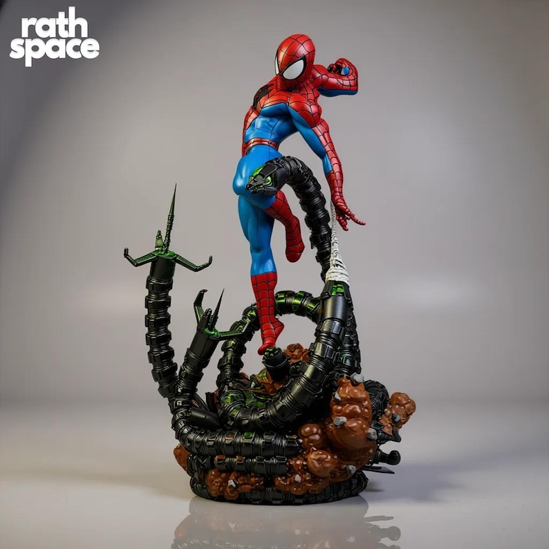 Spiderman Vs Doc Ock Diorama 1:6 Scale STL 3D Model (digital Download ...