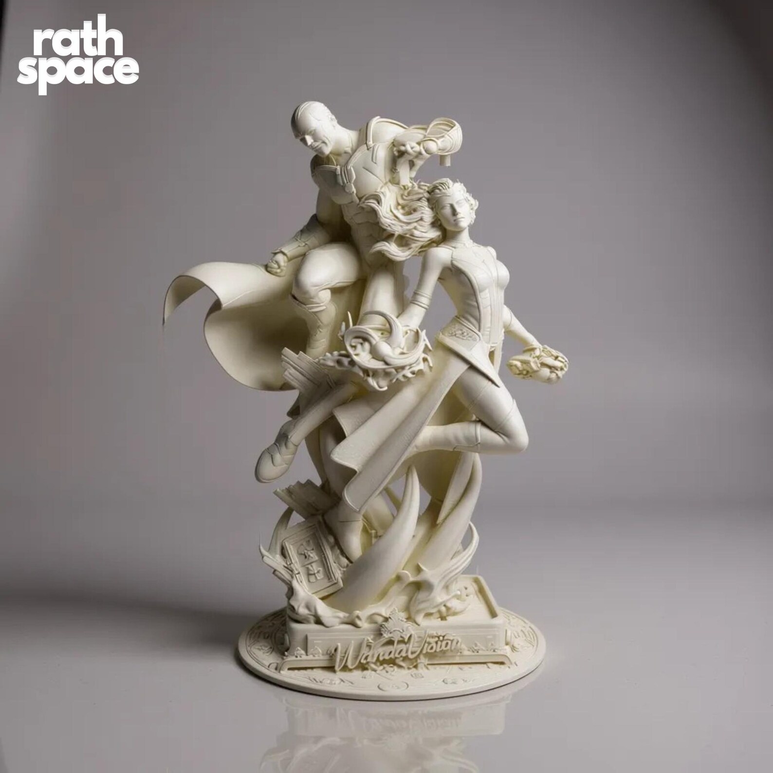 Wanda & Vision STL Statue 34.9cm | 1:6 Scale Digital 3D Print Model ...