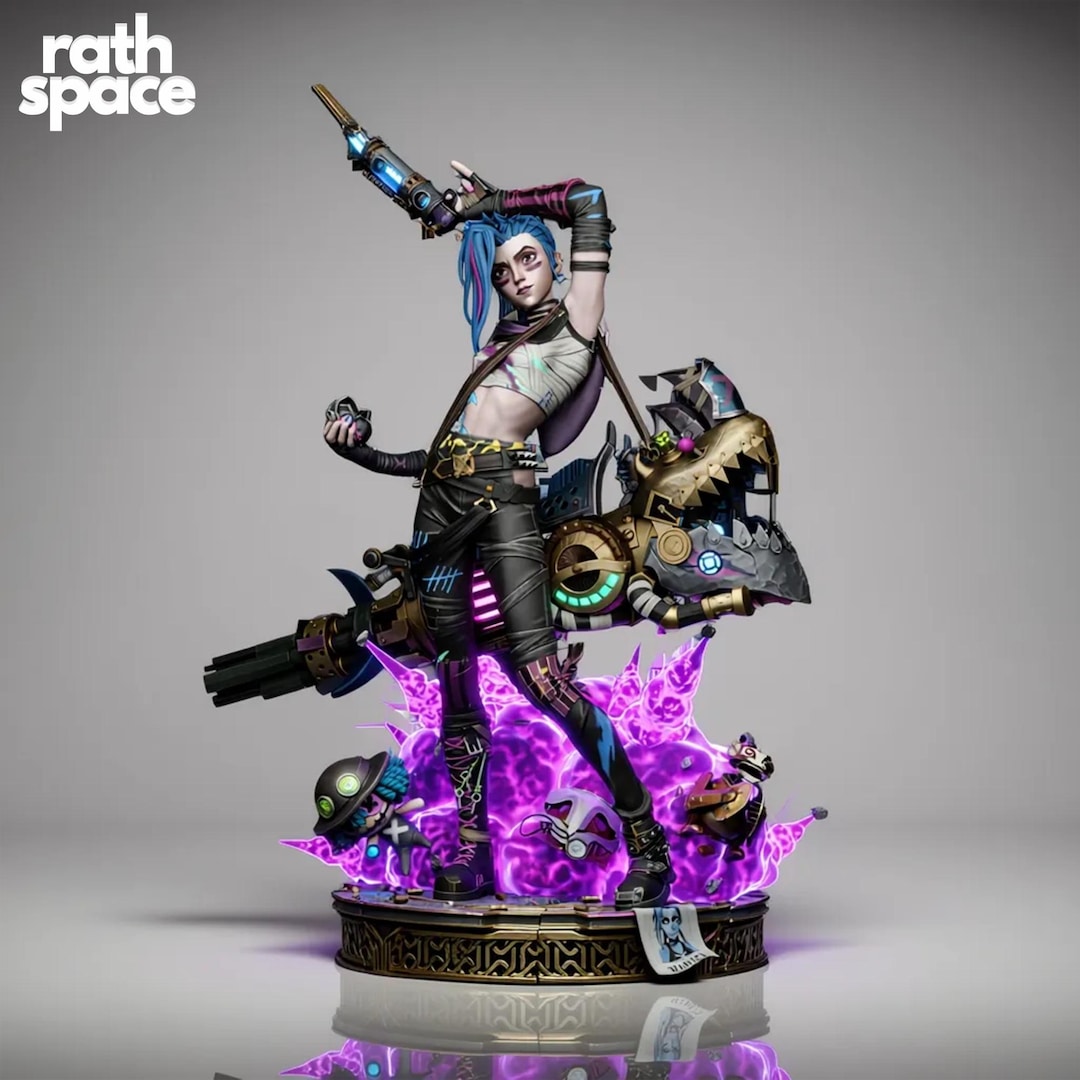 Jinx 3D Print Files | Arcane Inspired Statue (pre-supported STL) - Etsy