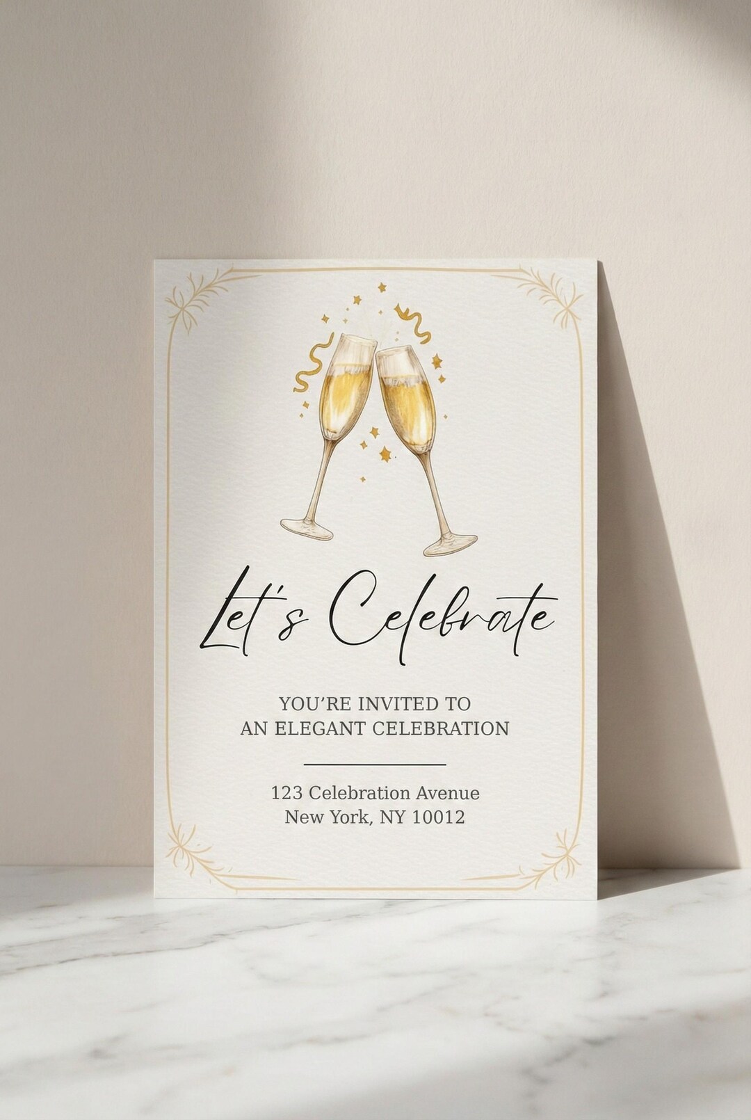 Elegant Celebration Invitation | Minimalist Party Invite (digital ...