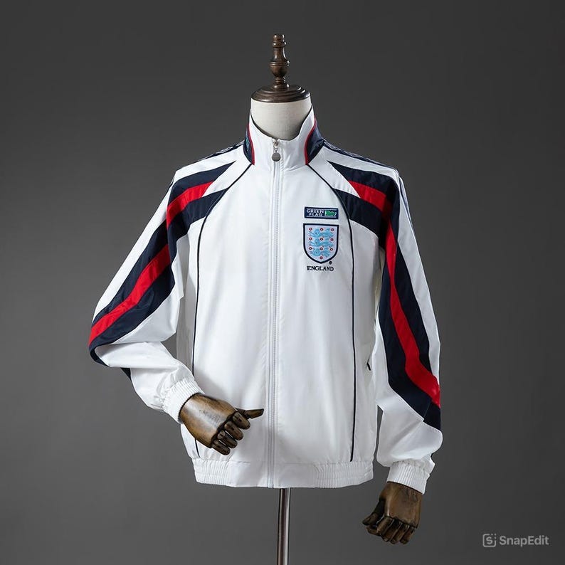 Retro England Windbreaker Jacket | Classic Sports Jacket | Lightweight ...