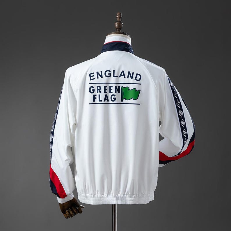 Retro England Windbreaker Jacket | Classic Sports Jacket | Lightweight ...