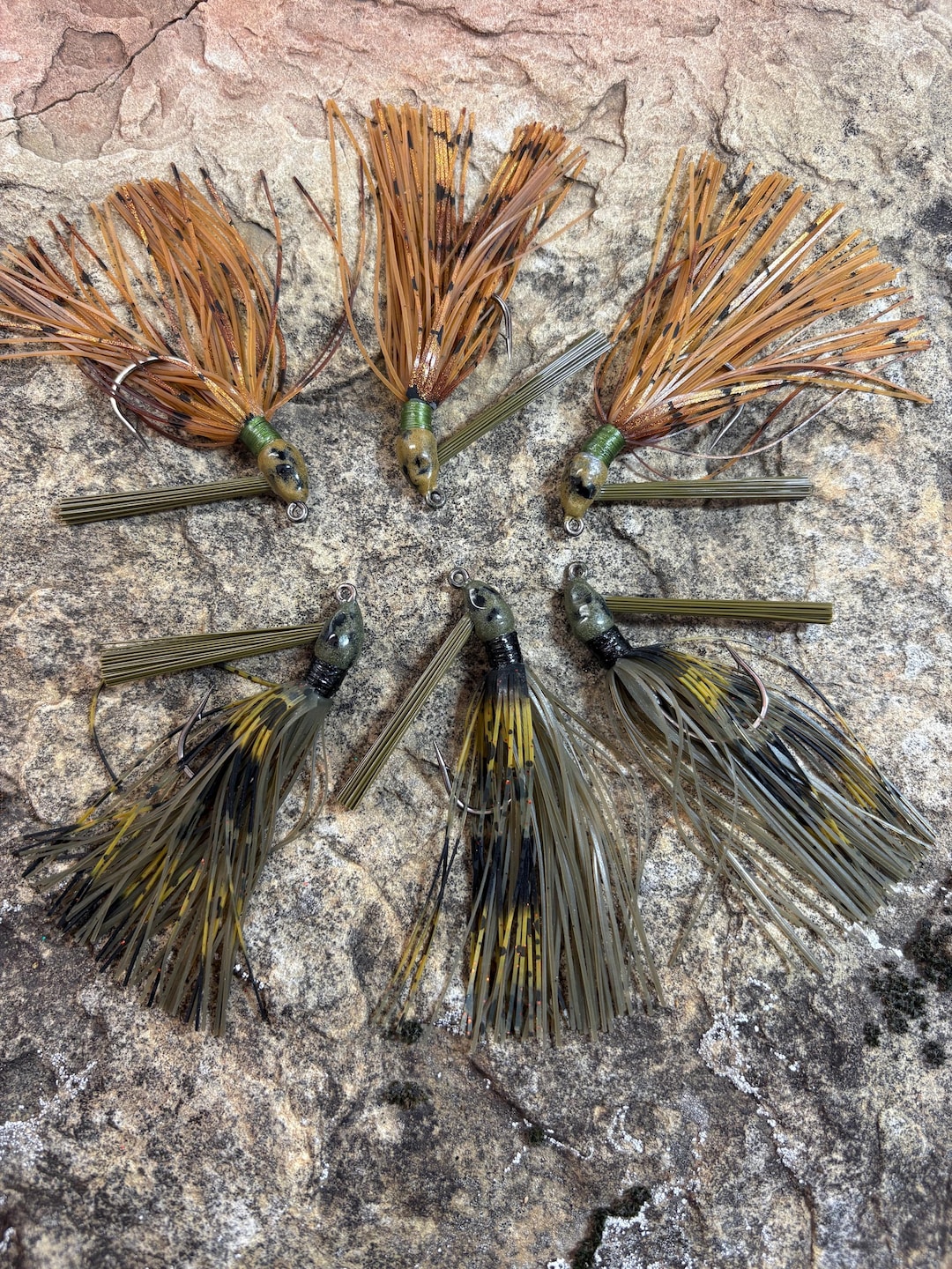 Custom Weedless Finesse Jigs: 1/4 Oz, 3/0 Hooks, One 6-pack. - Etsy
