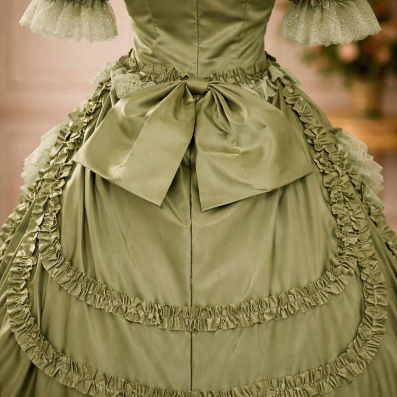 18th Century Rococo Victorian Ball Gown Vintage French Colonial Vampire ...