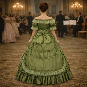 18th Century Rococo Victorian Ball Gown Vintage French Colonial Vampire ...