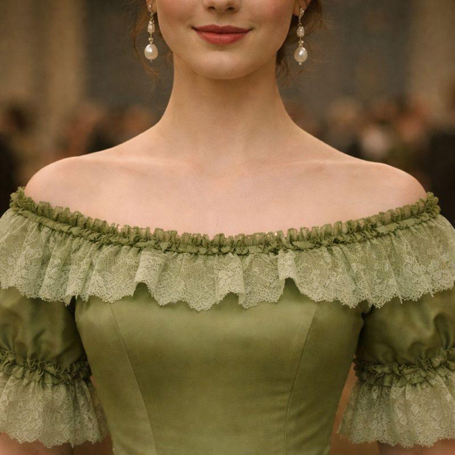18th Century Rococo Victorian Ball Gown Vintage French Colonial Vampire ...