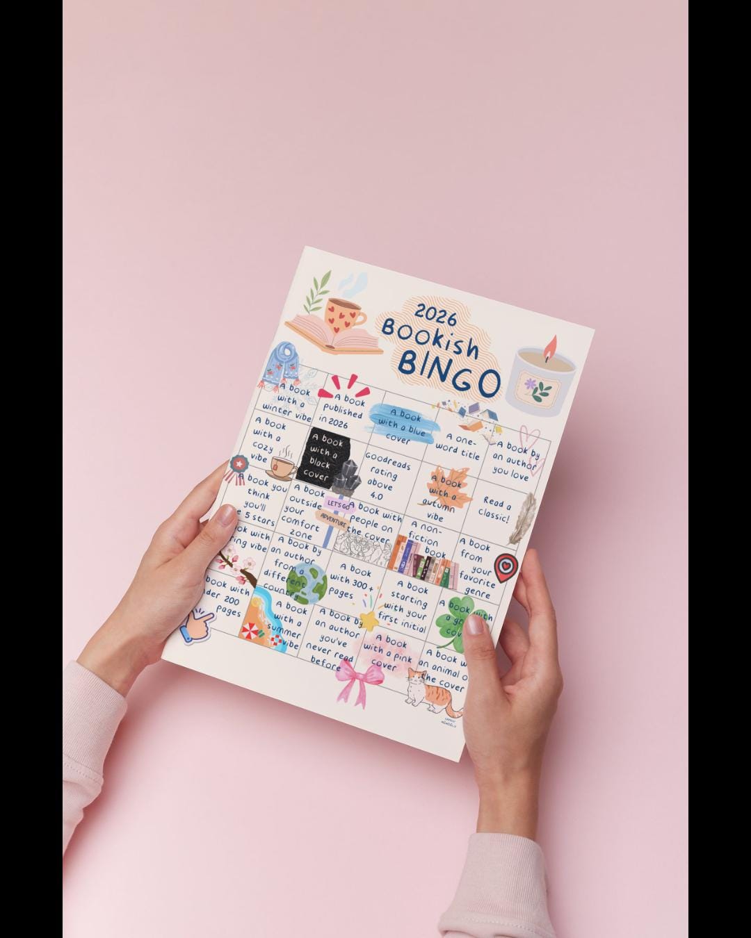 2026 Cozy Bookish Bingo | Seasonal Reading Challenge Printable - Etsy