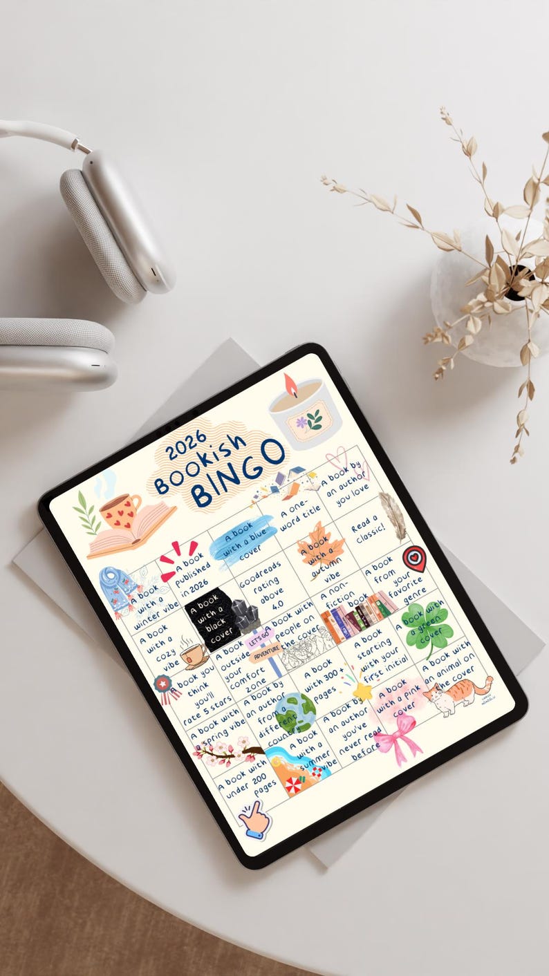 2026 Cozy Bookish Bingo | Seasonal Reading Challenge Printable - Etsy