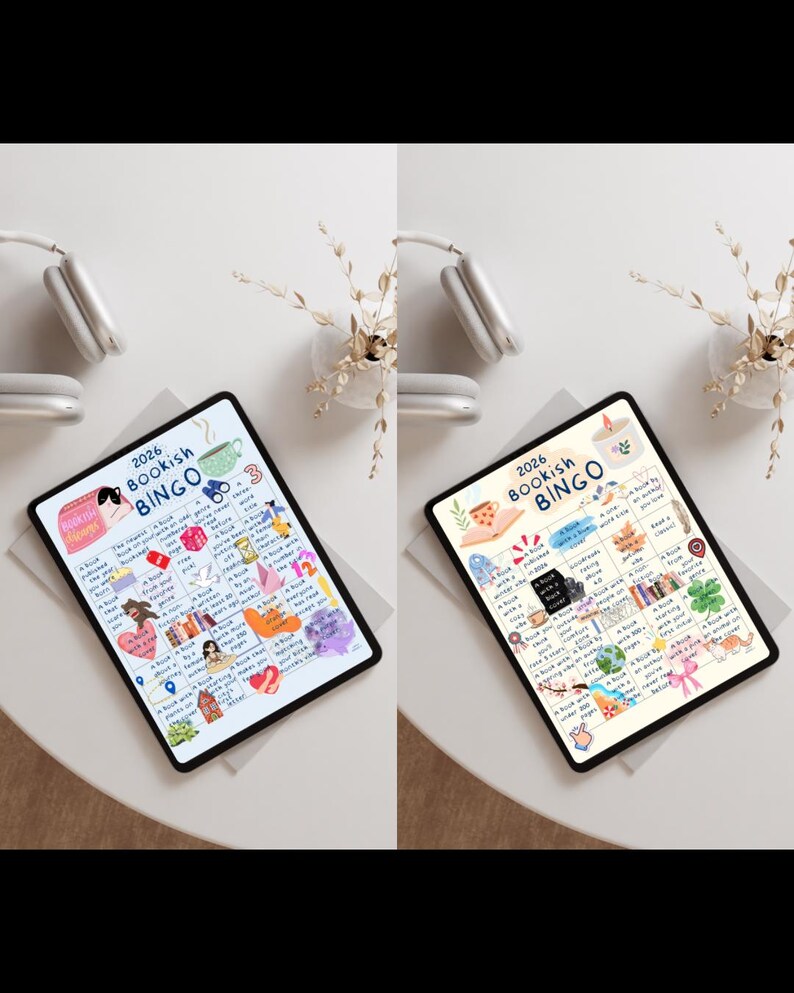 2026 Bookish Bingo Bundle | Cozy Reading Challenge Printables (set of 2 ...