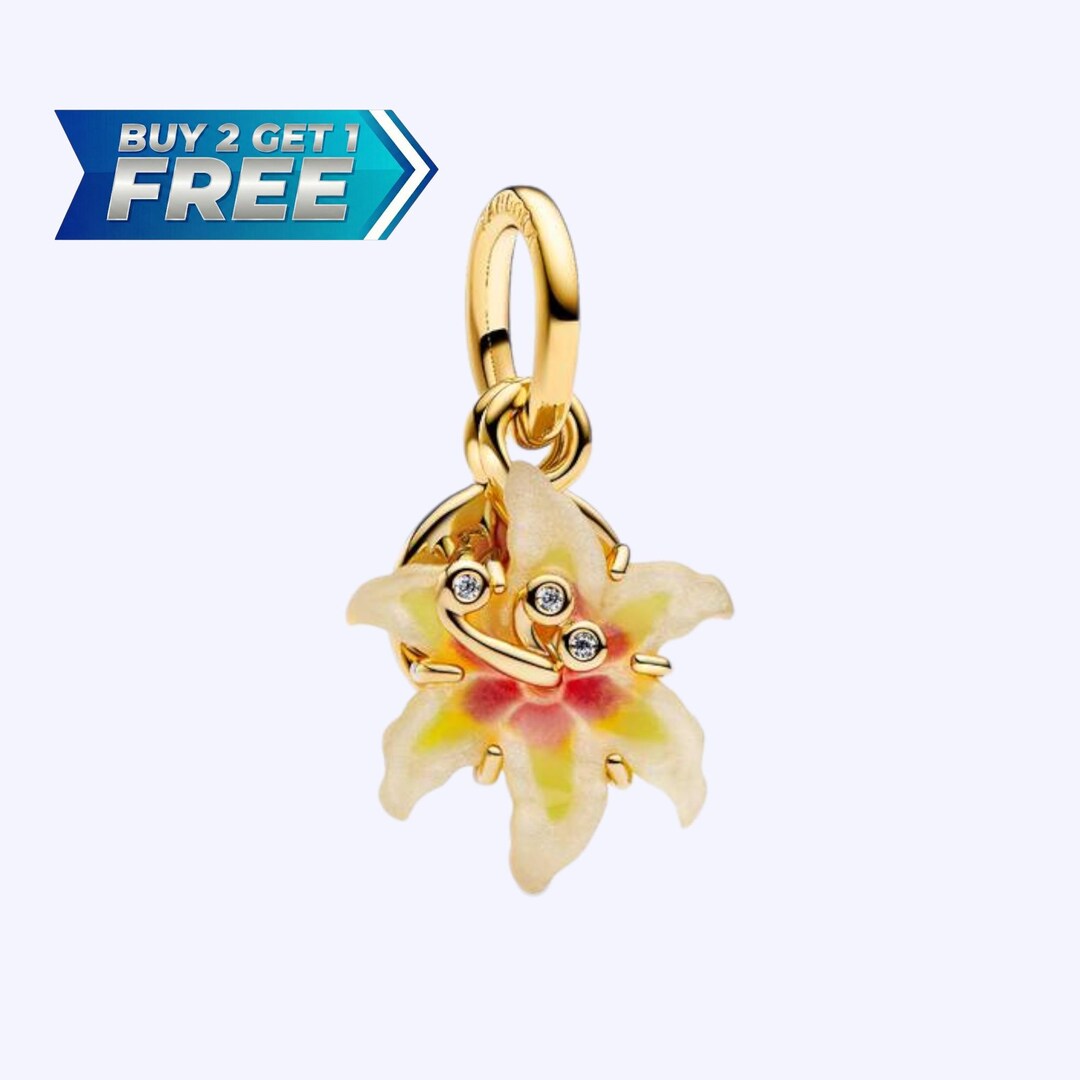 Sundrop Flower Orb, Disney Tangled Rapunzel, 14k Gold Plated, Fits ...